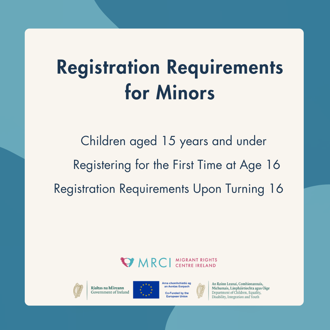 Registration Requirements for Minors - MRCI